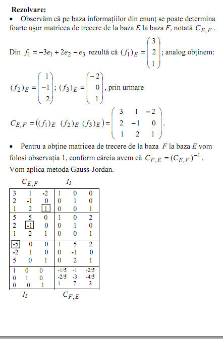 Trecerea de la o bază la alta a unui spațiu vectorial | Math Wiki | Fandom
