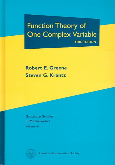 Greene And Krantz Function Theory Of One Complex Variable Math Book Notes Wiki Fandom