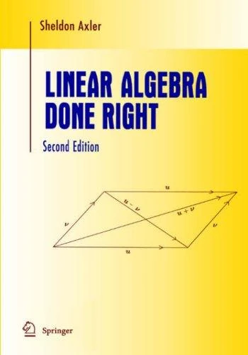 Axler - Linear Algebra Done Right | Math Book Notes Wiki | Fandom
