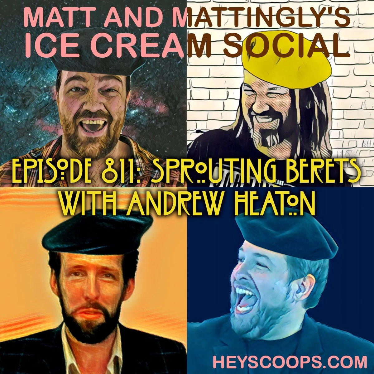 811: Sprouting Berets (with Andrew Heaton) | Matt and Mattingly's Ice ...