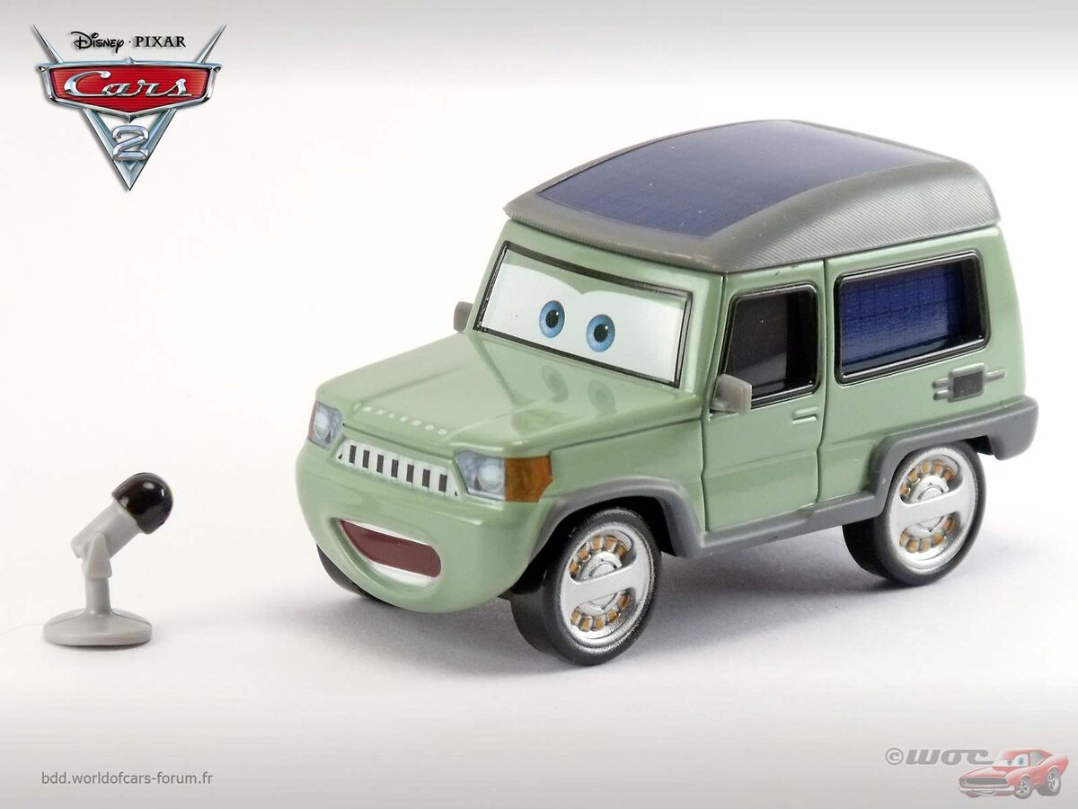Miles Axlerod with Microphone | Pixar Cars Die-casts Wiki | Fandom