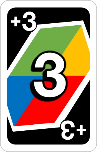 Wild 3 Draw Three Card | Uno Wiki | Fandom