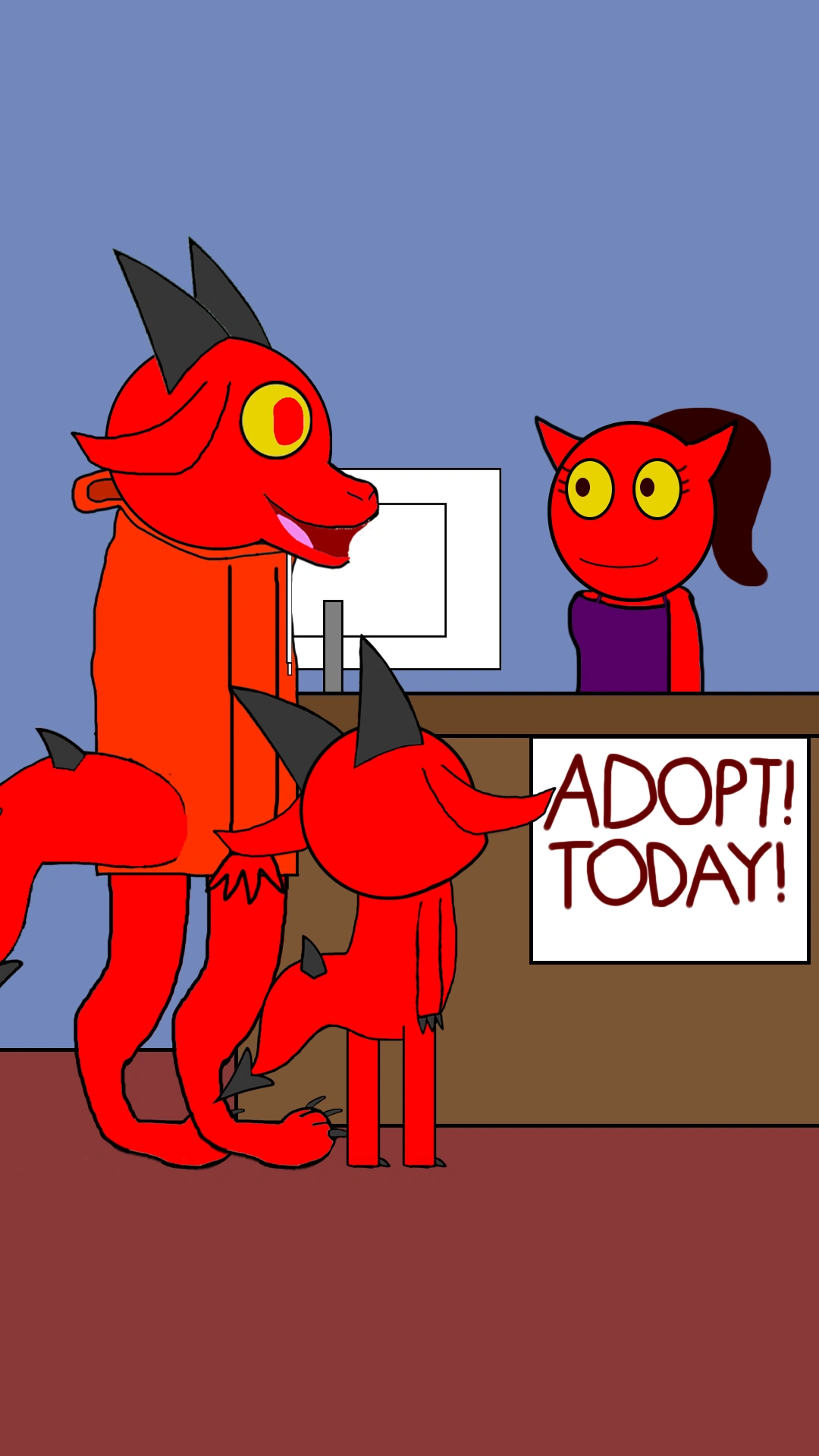Dwagon White & Jr. go to an Adoption Center | Matthewmgcs Wiki | Fandom