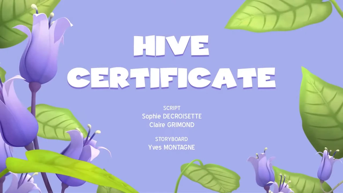 Hive Certificate | Maya the Bee Wiki | Fandom