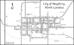 Map Of Mayberry North Carolina