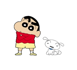 Shinnosuke Nohara and Shiro | Mazniac Wiki | Fandom