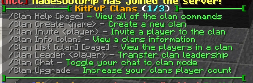 Clans (KitPvP) | MCCentral Wiki | Fandom