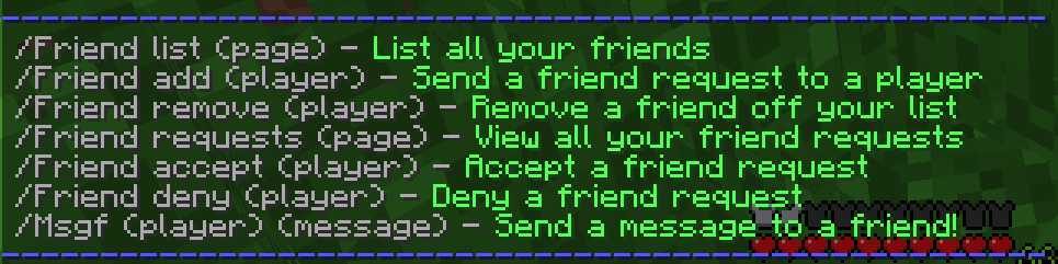 Friend System | MCCentral Wiki | Fandom