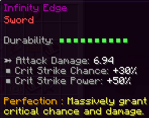 Infinity Edge | MC Lite Wiki | Fandom