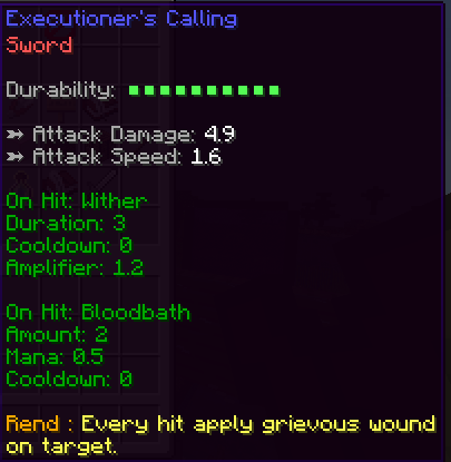 Executioner's Calling | MC Lite Wiki | Fandom