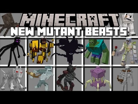 NEW MUTANT MOBS MOD MINECRAFT - FIGHT MUTANT MONSTERS AND DEFEAT THE OP ...