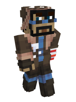 Minecraft Papercraft Captainsparklez