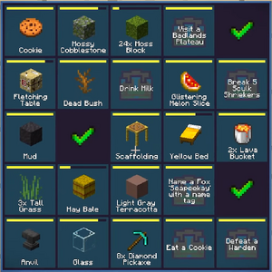 Bingo Card | MC Championship Wiki | Fandom