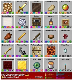 Bingo Card | MC Championship Wiki | Fandom