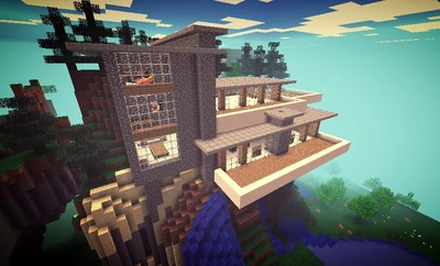 Frank Lloyd Wright Falling Water Minecraft