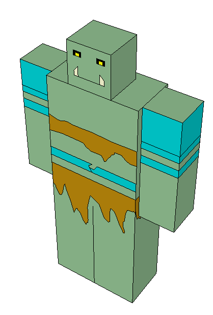 Aghaidh Troll Minecraft Steve