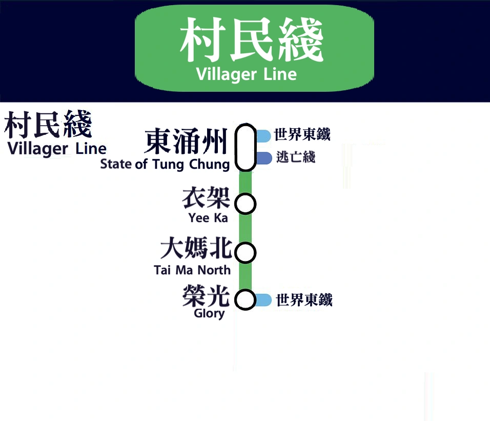 CTR Villager Line 村民綫 | My World Railway and City Transit Railway Wiki ...