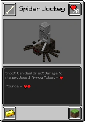 Spider jockey | Minecraft TCG Wiki | Fandom