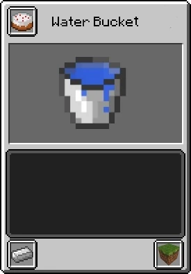 Water bucket | Minecraft TCG Wiki | Fandom