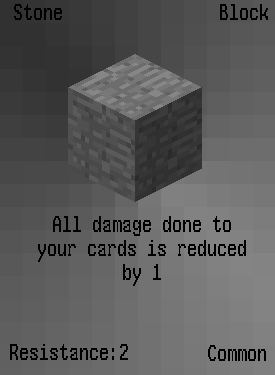 Stone | Minecraft TCG Wiki | Fandom