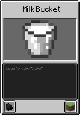 Minecraft Milk Bucket