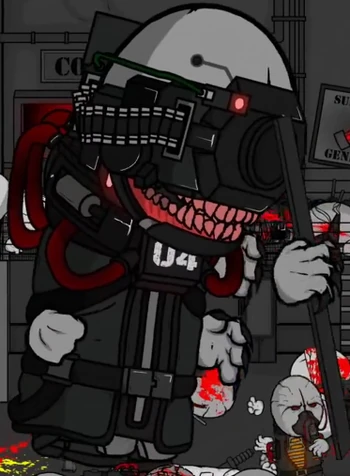 Quadmag Prototype: Grindjaw | Madness Combat Tributes Wiki | Fandom