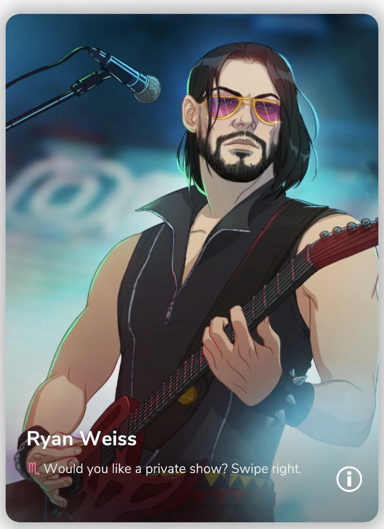 Ryan Weiss (Rock Star) | Me Chat (app) Wiki | Fandom