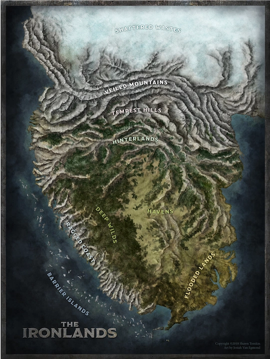 Map of the Iron Lands | Me Myself and Die Wiki | Fandom