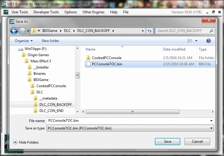 TOC Tools | ME3Explorer Wiki | Fandom