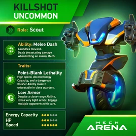 Killshot | Mech Arena: Robot Showdown Wiki | Fandom