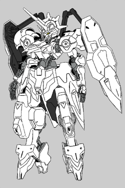 gundam barbatos coloring pages