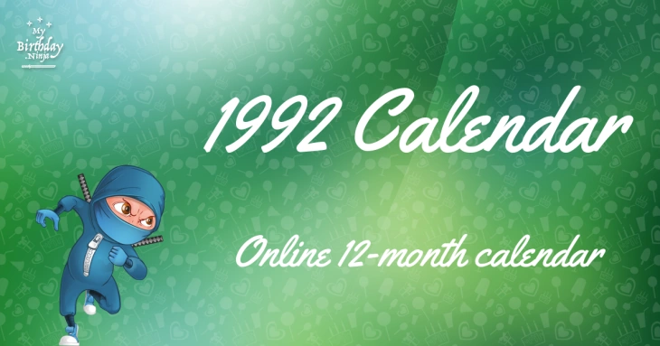 1992 Calendar | Mega Fanon Familypedia Wiki | Fandom
