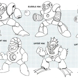 mega man zero coloring pages