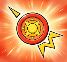 RAREST English Battlechips in existence! Red Sun & Blue Moon GIGA ...