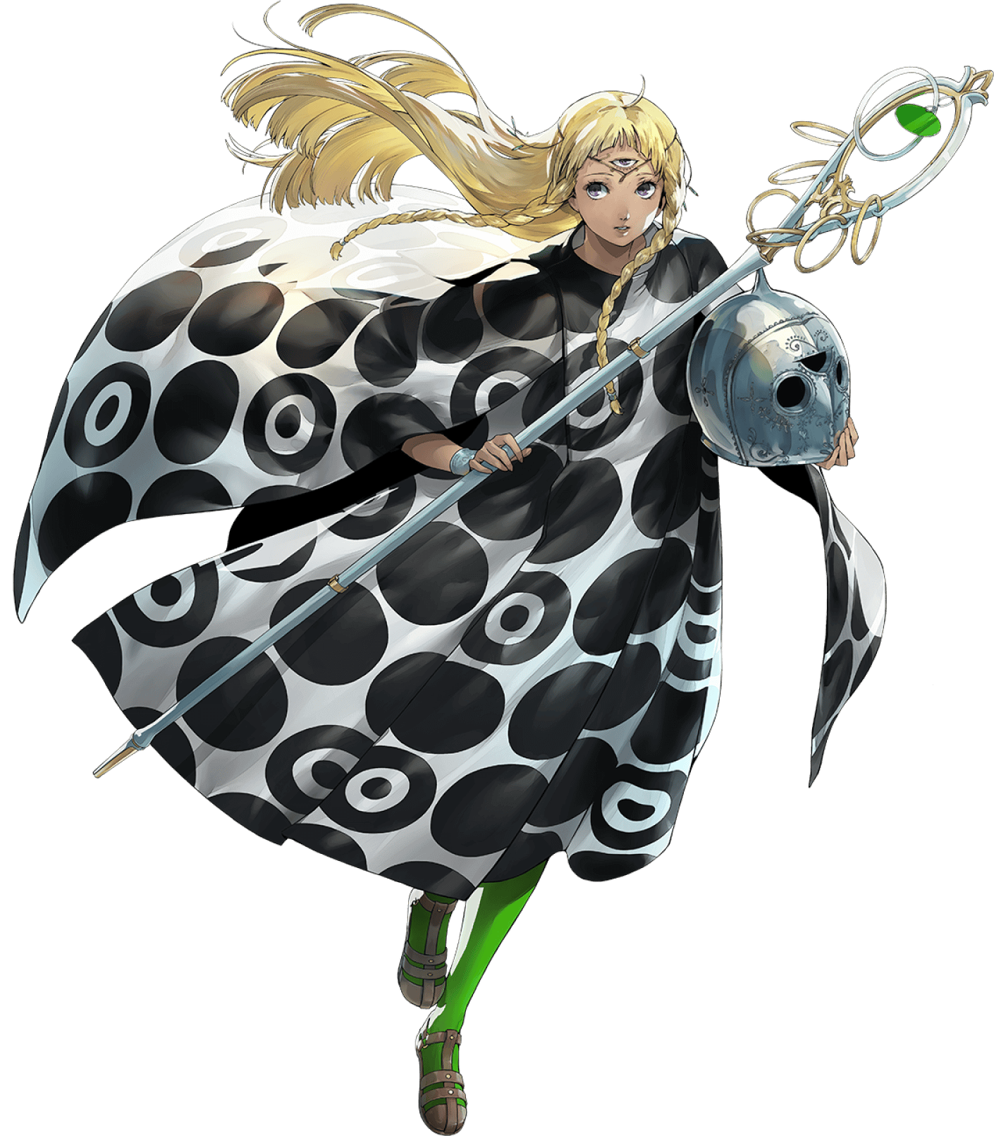 Safebooru 1girl Black Dress Black Eyes Blonde Hair Bracelet Braid