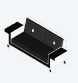 Gamer White Pixel Couch | Megaplanet Wiki | Fandom