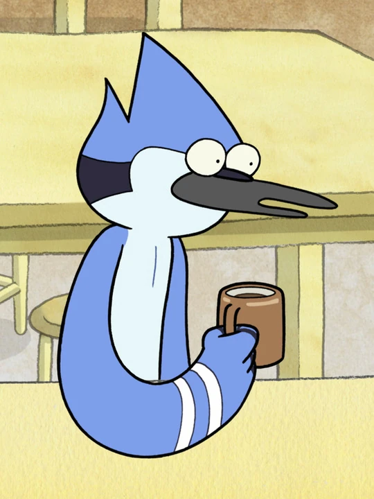 Regular Show Mordecai Face