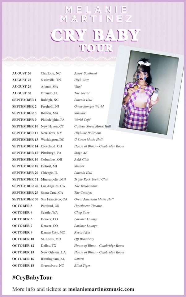 Cry Baby Tour | Melanie Martinez Wiki | Fandom