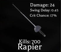 Rapier | Melees & Blood Wiki | Fandom