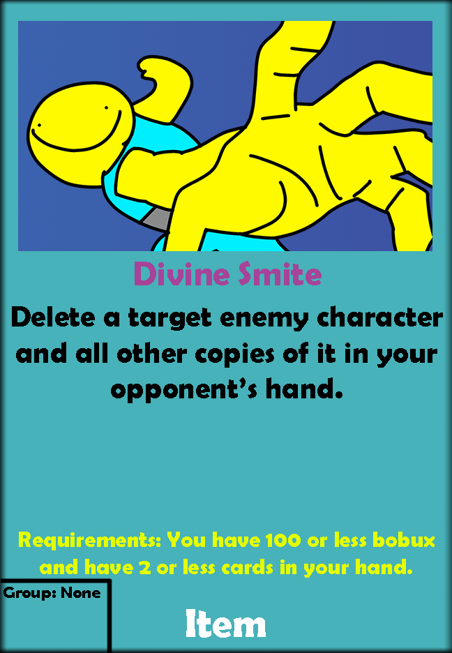 Divine Smite | Meme machine card game Wiki | Fandom Divine Smite | Meme machine card game Wiki | Fandom