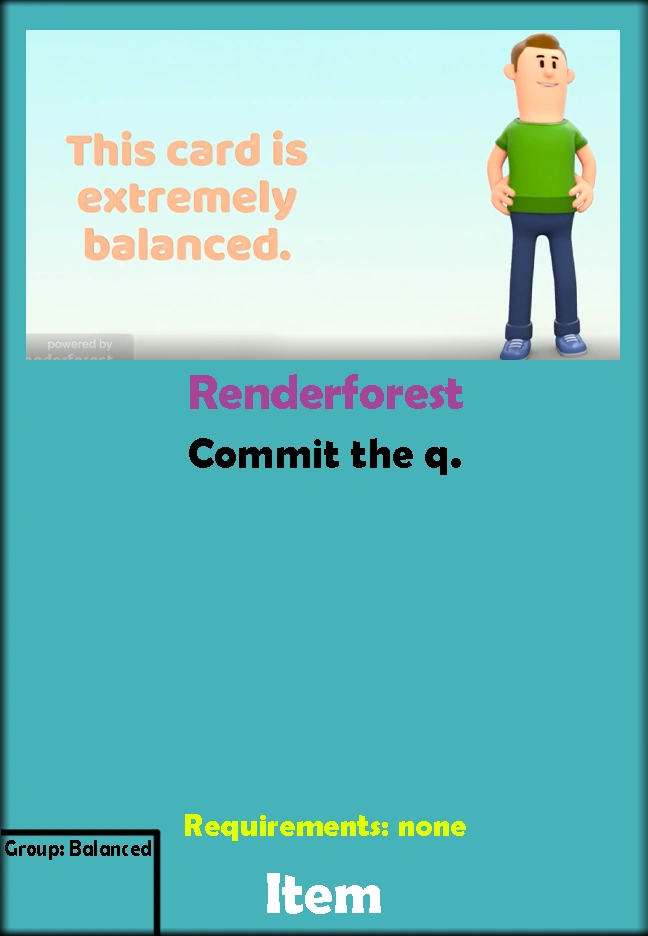 Renderforest | Meme machine card game Wiki | Fandom