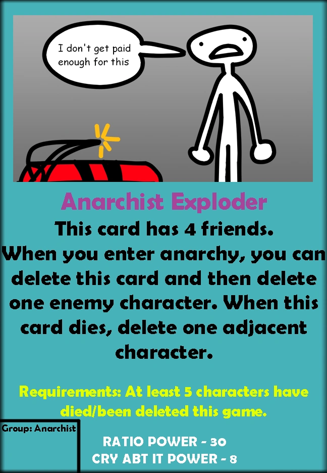 Anarchist Exploder | Meme machine card game Wiki | Fandom