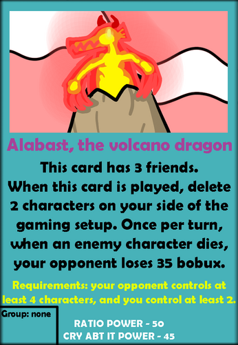 Alabast, the volcano dragon | Meme machine card game Wiki | Fandom Alabast, the volcano dragon | Meme machine card game Wiki | Fandom