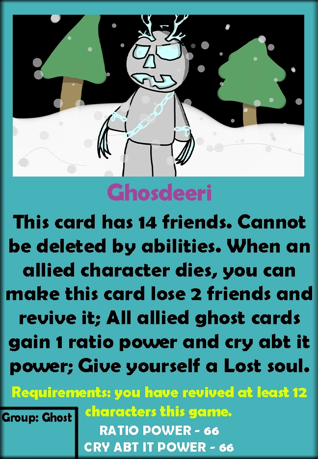 Ghosdeeri | Meme machine card game Wiki | Fandom