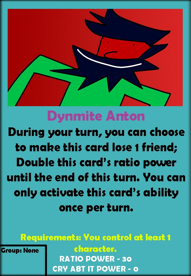 Dynamite anton | Meme machine card game Wiki | Fandom