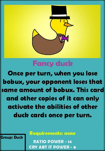 Fancy duck | Meme machine card game Wiki | Fandom
