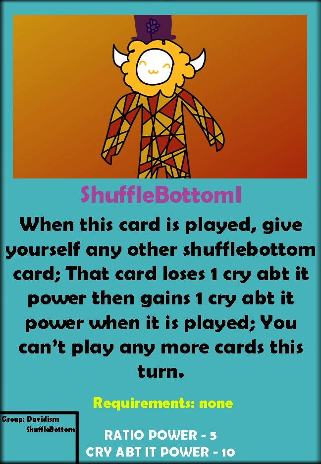 ShuffleBottomI | Meme machine card game Wiki | Fandom