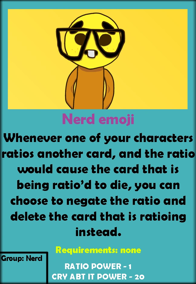 Nerd emoji | Meme machine card game Wiki | Fandom