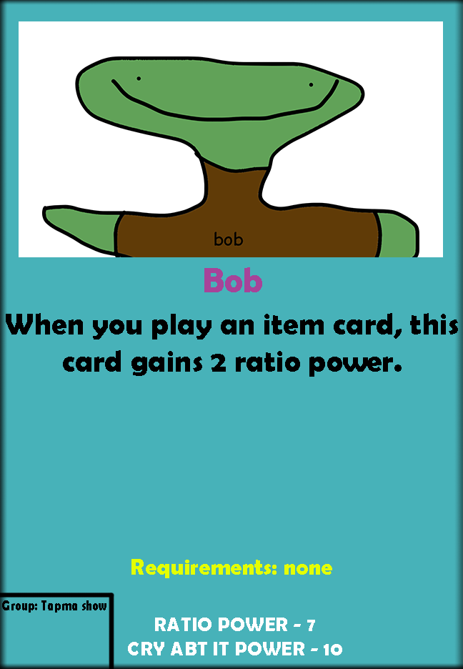 Bob | Meme machine card game Wiki | Fandom
