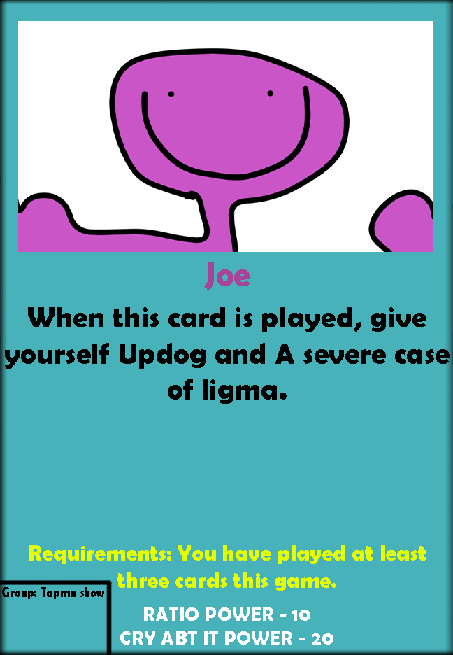 Joe | Meme machine card game Wiki | Fandom